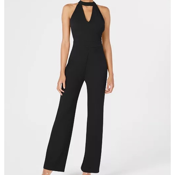Bar III | Pants & Jumpsuits | Bar Iii Cutout Halter Jumpsuit | Poshmark